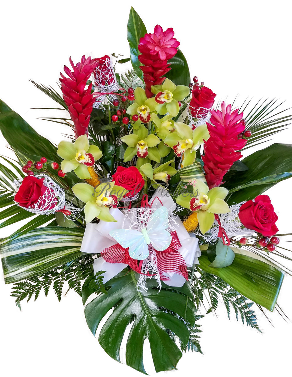Ginger Orchid Composition – Royal Flowers and Gallery